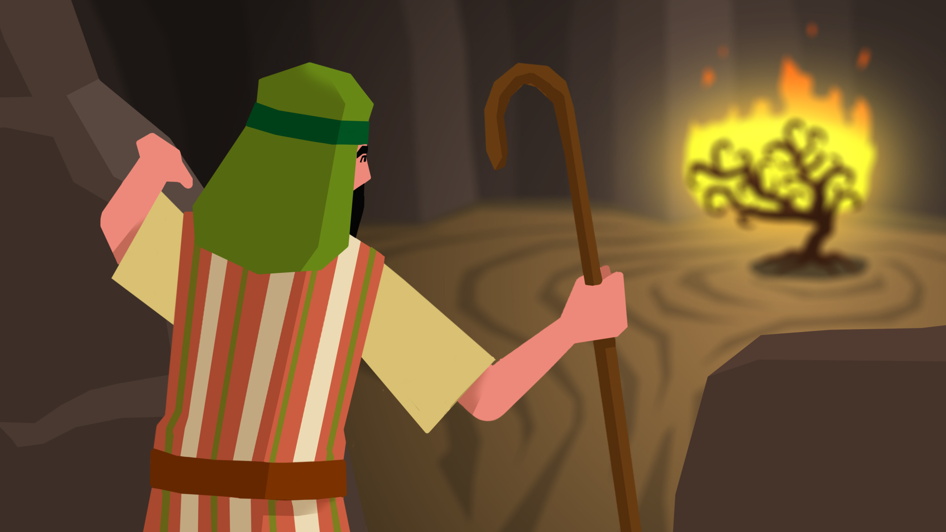 Kurzfilm 1 zu 2. Mose 3: Mose und der brennende Dornbusch